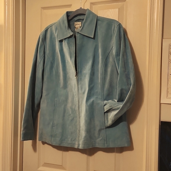 Chico's | Jackets & Coats | Chicos Suede Leather Jacket | Poshmark